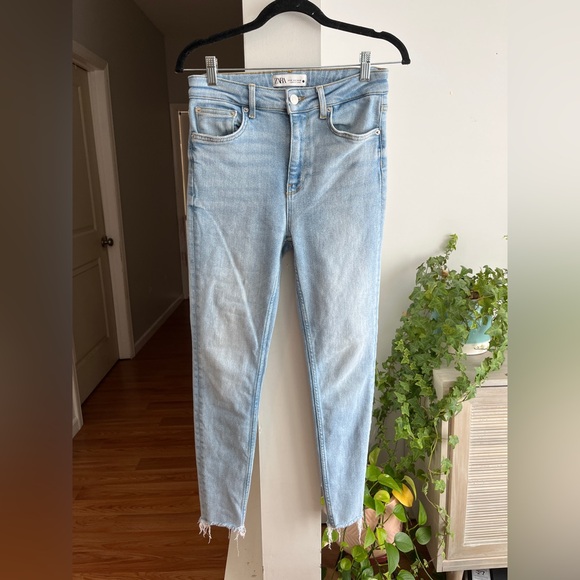 Zara | Pants & Jumpsuits | Zara Light Blue Skinny Jeans | Poshmark